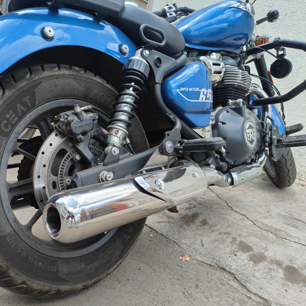 Royal Enfield Super Meteor 650 Replica Exhaust with Performance - KP R ...
