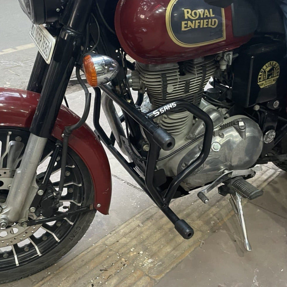 Double Slider Crash Guard For Royal Enfield Classic 350, Classic 500 ...