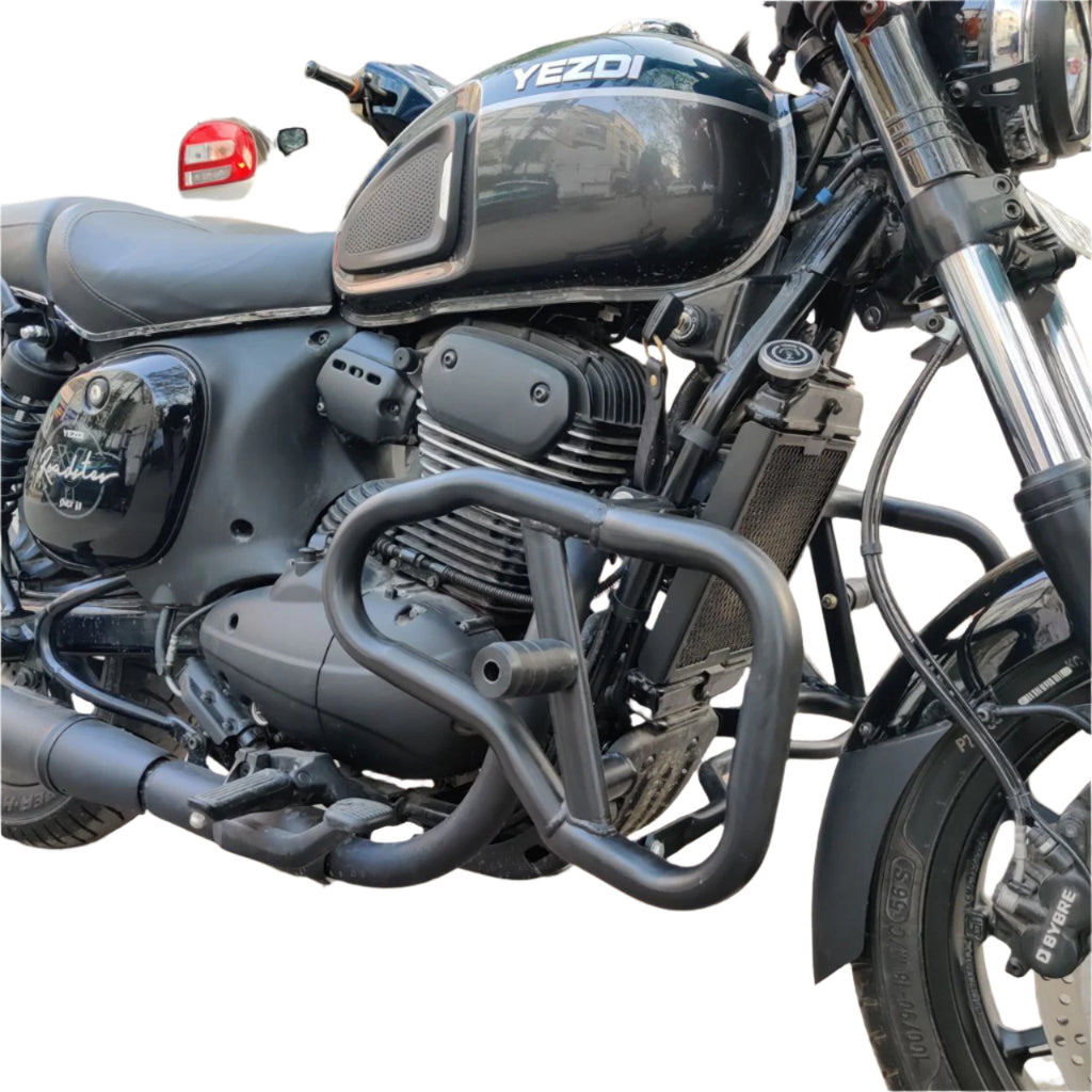 Special Edition Cross Crash Guard with Delrin Sliders (Round) for Jawa ...