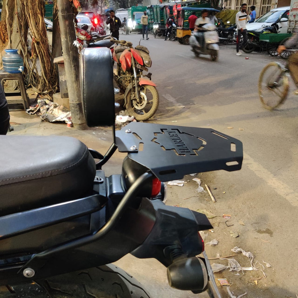 Harley Davidson X440 Backrest with Top Rack and Cushion | Superior Sup ...