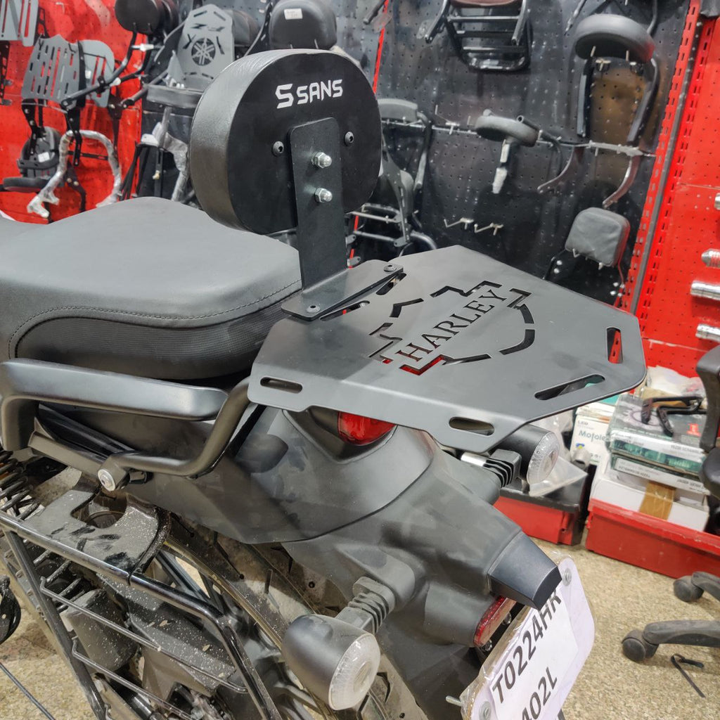 Harley Davidson X440 Backrest with Top Rack and Cushion | Superior Sup ...