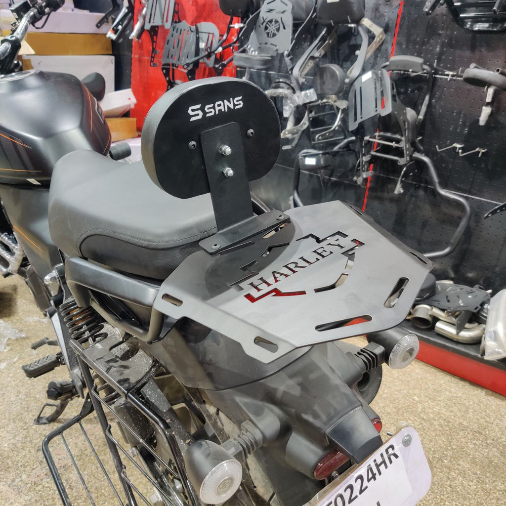 Harley Davidson X440 Backrest with Top Rack and Cushion | Superior Sup ...