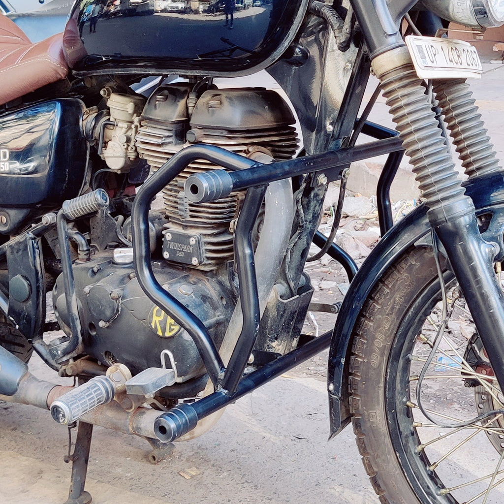 Double Slider Crash Guard For Royal Enfield Classic 350/Thunderbird ...