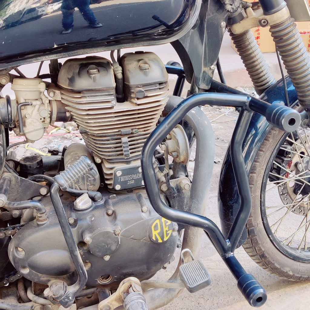 Double Slider Crash Guard For Royal Enfield Classic 350, Classic 500 ...