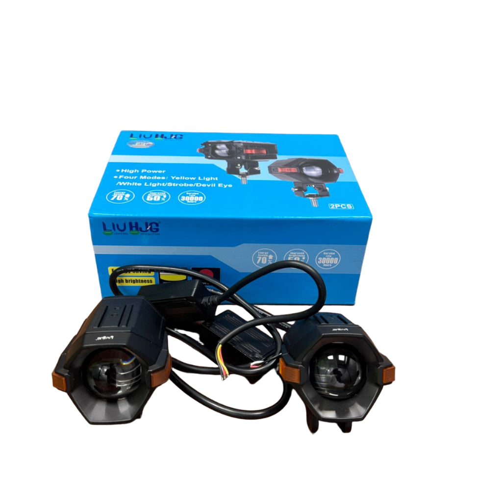 HJG NightBreaker Spaceship P97 Dual Projector Lens Foglight 100W Dual ...