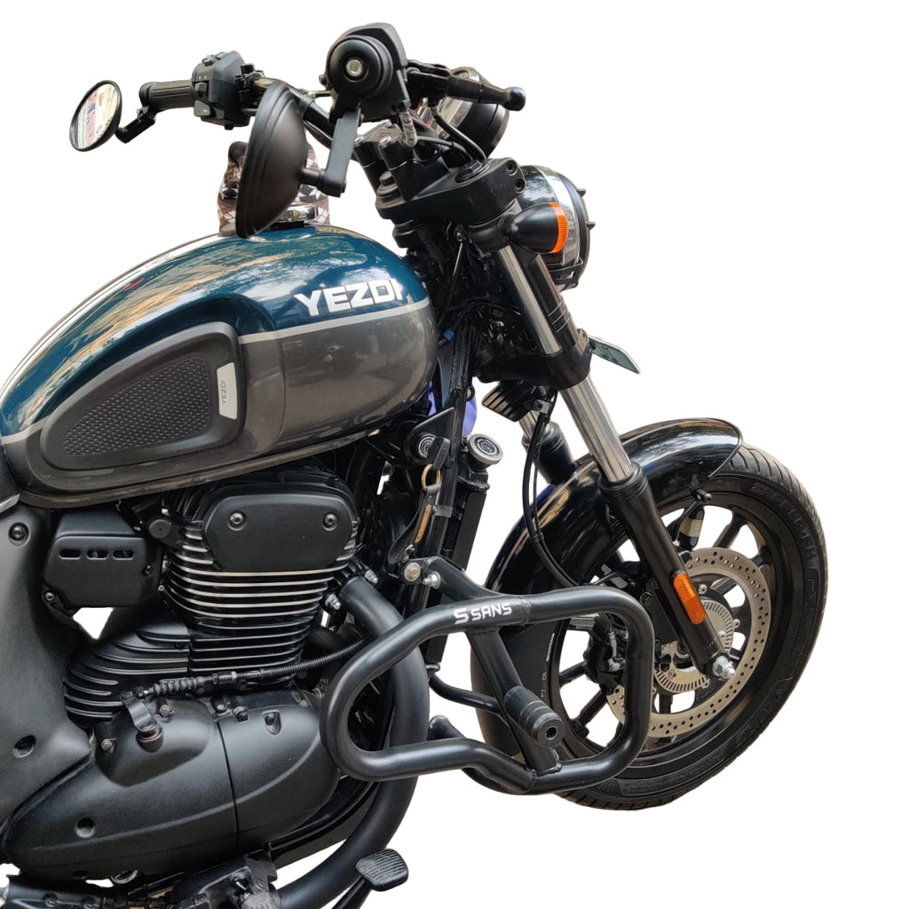 Special Edition Cross Crash Guard with Delrin Sliders (Round) for Jawa ...